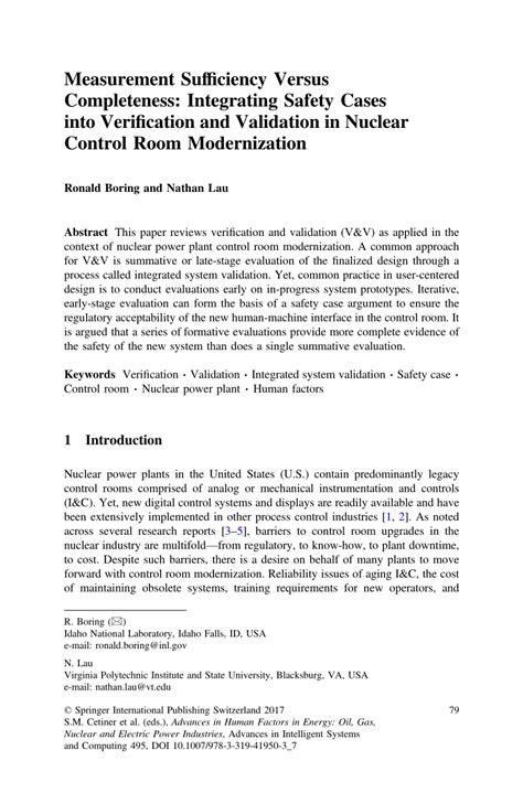 Pdf Measurement Sufficiency Versus Completeness Integrating Safety