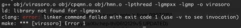 Linker Ld Library Not Found For Lgmpxx Stack Overflow