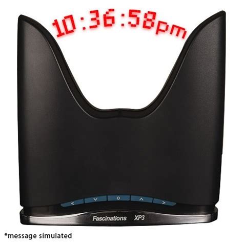 Fascinations Xp3 Ultra Programmable Message Clock Red Led Home And Kitchen