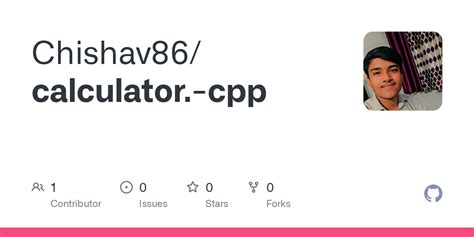 GitHub Chishav86 Calculator Cpp