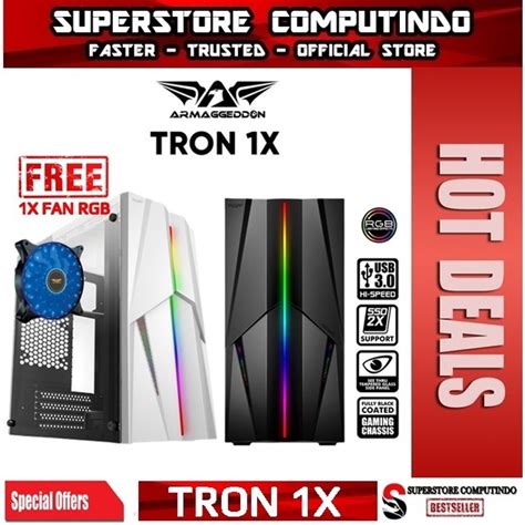 Jual Casing Pc Armaggeddon Tron X M Atx Rgb Front Panel Shopee Indonesia