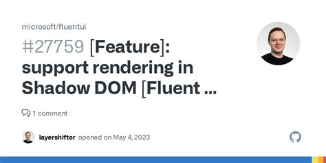 Feature Support Rendering In Shadow Dom Fluent Ui React V9 · Issue