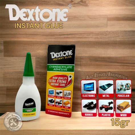 Jual Lem Instant Dexton 15gr Lem Cair Dextone Instant Glue Shopee Indonesia