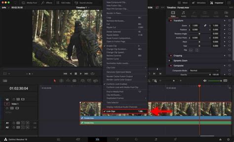 DaVinci Resolve How To Unlink Audio From Video In Minute Created Tech