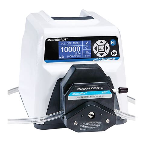 User Manuals Masterflex Ls Series Peristaltic Pump