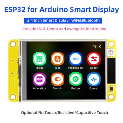 【best Selling】 Esp32 For Arduino Lvgl Wifi Bluetooth Development Board 24 Inch Smart Display
