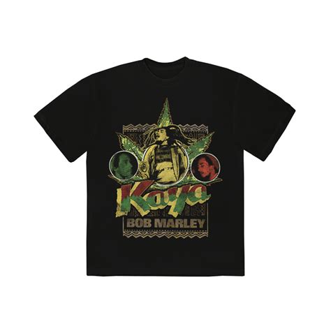Black Kaya T Shirt Bob Marley Official Store