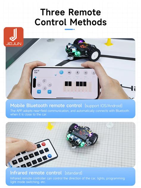 Microbit V2 Mini Smart Robot Car Kit Line Tracking Obstacle Avoidance Support Python Programming