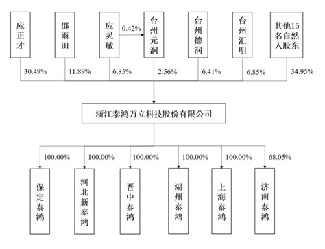 泰鸿万立ipo：估值猛增至46亿元，多位亲属入股投资应正才邵雨田