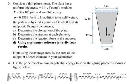Solved Consider A Thin Plate Shown The Plate Has A Chegg