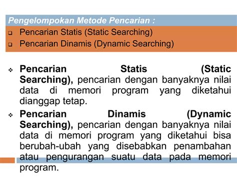 Algoritma Pencarian Searching Algorithm PPT