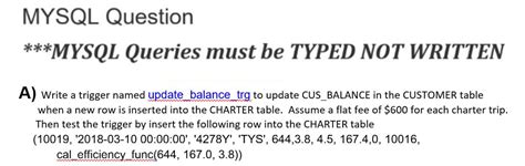 Solved Mysql Question Kokx Mysql Queries Must Be Typed Not