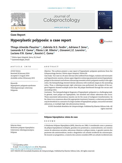 Solution Hyperplastic Polyposis A Case Report Studypool