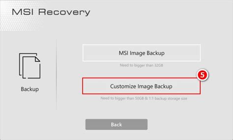 How To Create System Recovery Backup And Execute System Recovery Through MSI Center Dragon
