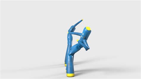 3d Model Windman Animated Alembic Sequences Vr Ar Low Poly Cgtrader