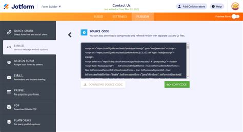 Which Form Embed Code Should I Use