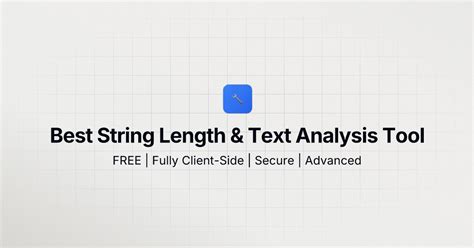 Calculate String Length Character Counter And Text Analysis