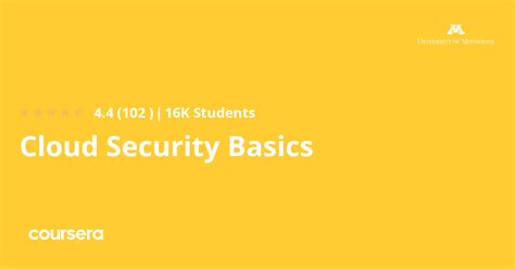 Cloud Security Basics Coursera