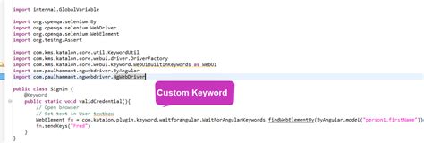 How To Call The Plug In Keyword In My Projects Custom Keyword