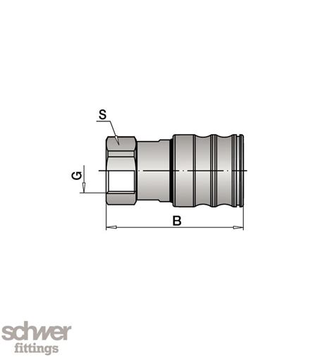High Press Flat Face Quick Release Coupling Coupling Schwer Fittings