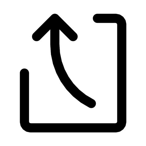 Curve Arrow Up Vector SVG Icon SVG Repo