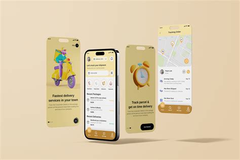 Courier Service Mobile App Behance