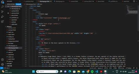Bhuvaneshwari K On Linkedin Codsoft Task1 Tributepage Webdeveloper