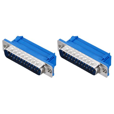 Meccanixity D Sub Connector Db25 Kef16 Idc Crimp Connector Male Socket 25 Pin 2 Row Male Serial