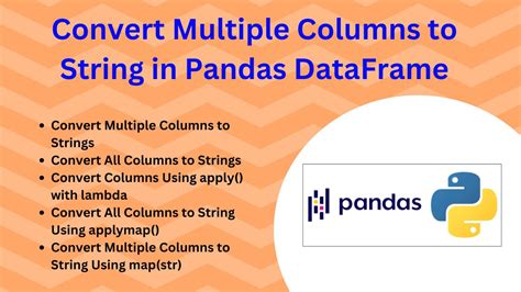 Convert Multiple Columns To String In Pandas Dataframe Spark By