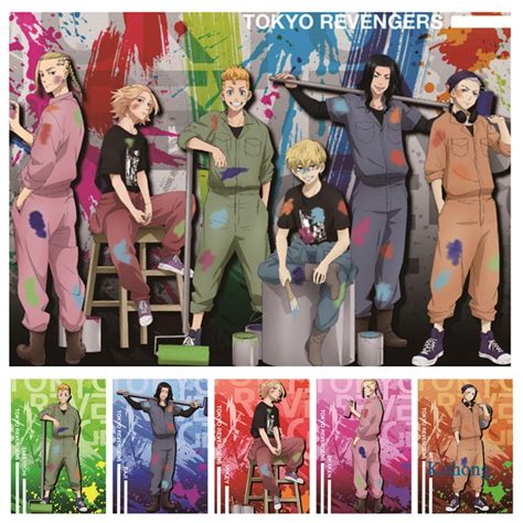 Kuhong Japanese Anime Tokyo Revengers Retro Posters Kraft Paper Diy