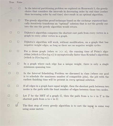 Solved True False In The Interval Partitioning Problem We