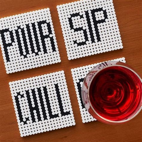 Perler Bead Coasters Diy Craft Idea Fuse Beads Coasters Melting