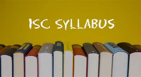 New ISC Syllabus 2025 Class 12 PDF Available At Cisce Org