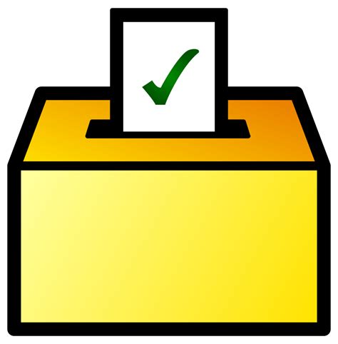 Yellow Ballot Box Png Png Mart