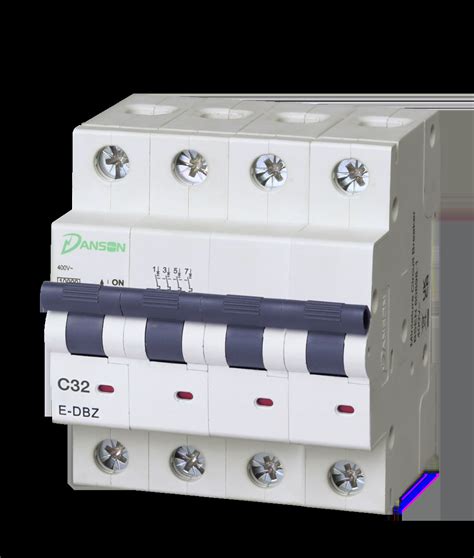 Mcb 10ka 4 Pole 4 Modules C Curve 32a 230v Ac Danson Electrical