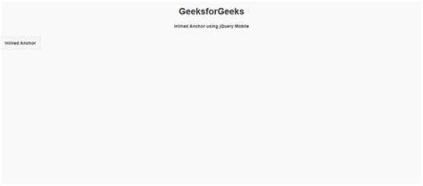 How To Make A Inline Button Using Jquery Mobile Geeksforgeeks