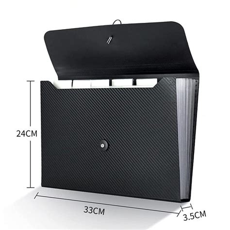 Expanding File Folder 13 Pockets Accordian File Organizer A4 Letter Size Paper Document