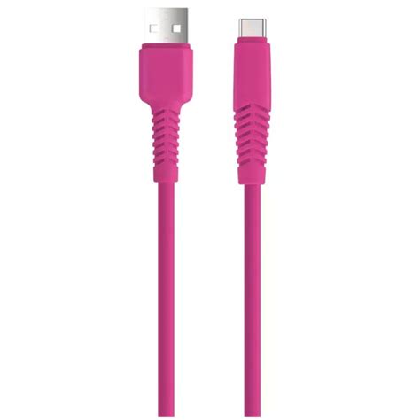 Câble Setty USB A Vers USB C 1 5M Rose