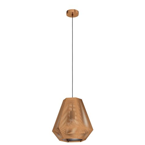 Luminaire En Suspension Eglo Suspension C1 E27 1x28w En Acier Laiton