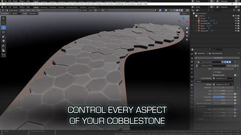 blender 4 cobblestone path geometry node blender market