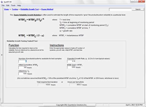 Models Commonly Used To Measure Reliability Growth Rmqsi Knowledge Center