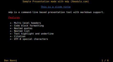 Command Line Presentation Tool For Linux Ask Ubuntu