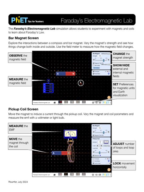 Faradays Electromagnetic Lab Html Guide En Pdf Inductor Magnet