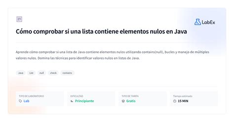 Cómo Comprobar Si Una Lista Contiene Elementos Nulos En Java Labex