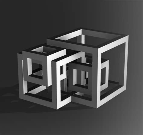 Download Stl File Cube Abstract • Model To 3d Print ・ Cults