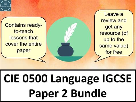Cambridge Igcse 0500 English Language Paper 2 Bundle Teaching Resources