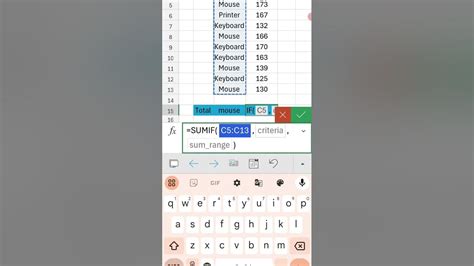 Sumif Formula Kaise Use Karensumif Formulaexcel Tipsshorts