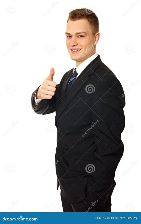 Молодой человек в костюме стоковое изображение изображение насчитывающей одно 40627013