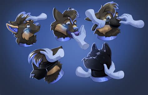 Rule Blindfold Blue Blush Blue Collar Blush Canid Canine Canis Clothing Collar Crazydonkey