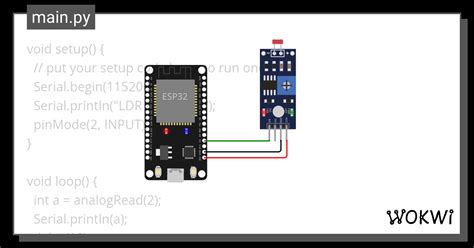 Photoresistor Copy Wokwi Esp32 Stm32 Arduino Simulator